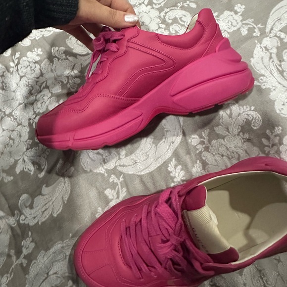 Gucci | Shoes | Gucci Rhyton Pink Vintage Logo | Poshmark